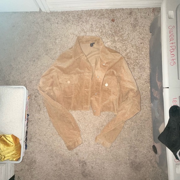 Windsor | Jackets & Coats | Windsor Tan Corduroy Jean Jacket | Poshmark